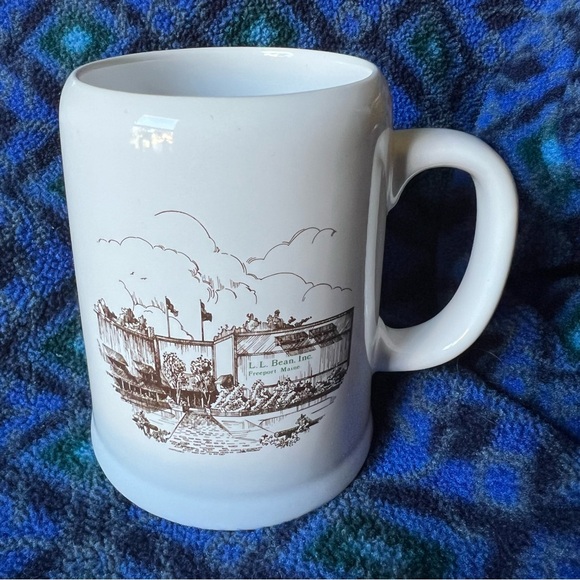 L.L. Bean | Kitchen | Vintage Ll Bean White Ceramic 2 Oz Mug Flagship ...